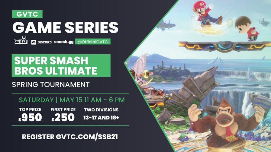 Prepare to Smash Them All in the GVTC Game Series Spring Tournament!